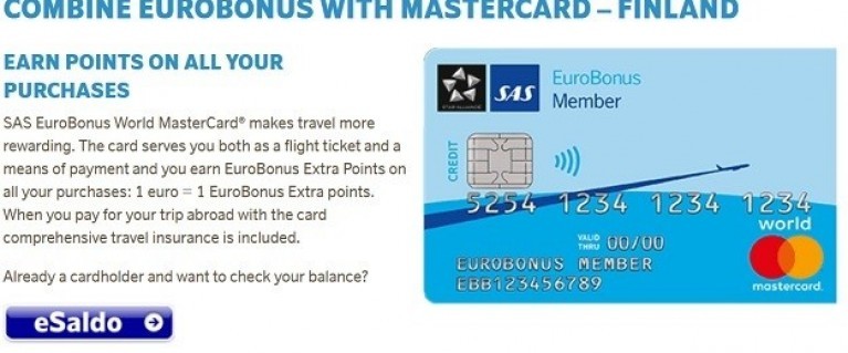 SAS Eurobonus Mastercard -luottokortti: Tuoreita kokemuksia